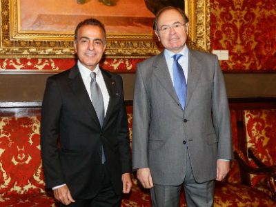 President Of The Spanish Senate Meets Qatari Ambassador