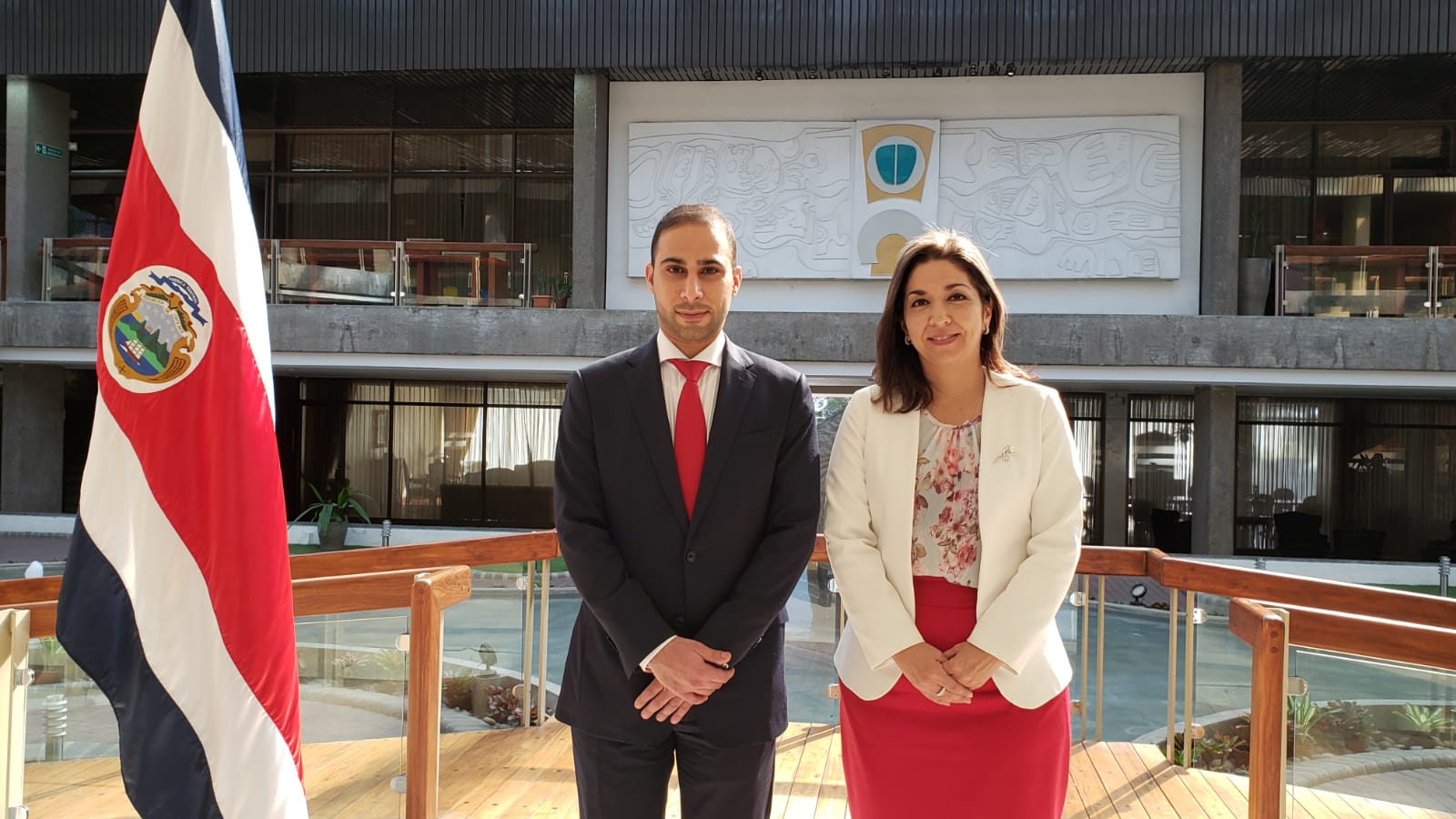 Second Vice President of Costa Rica Meets Qatari Acting Charge d'Affairs