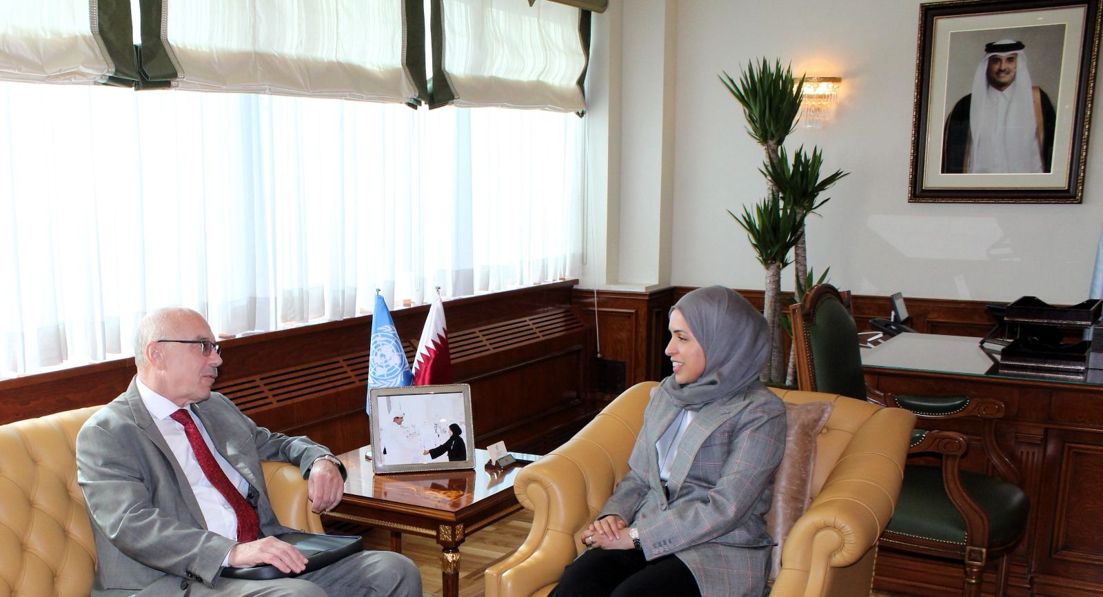 Qatar's Permanent Representative to UN Meets UNOCT Under-Secretary-General