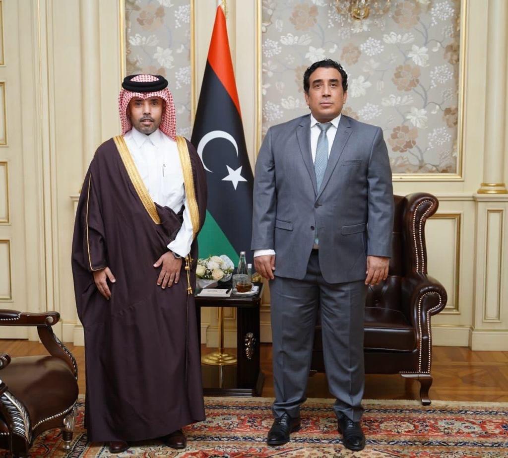 President Of Libyan Presidential Council Meets Qatars Ambassador