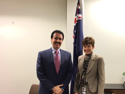 Australian Foreign Ministry Receives Copy of Qatar Ambassador's Credentials